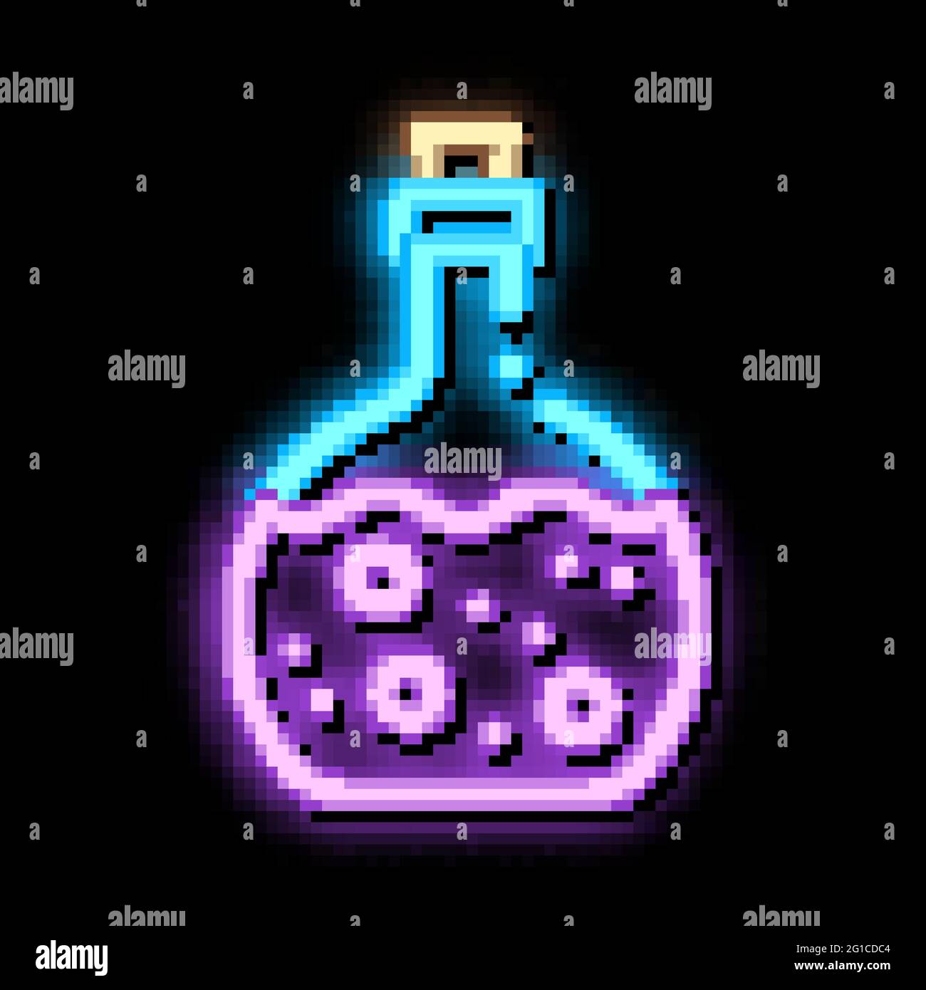 Poison Flask neon glow icon illustration Stock Vector Image & Art - Alamy