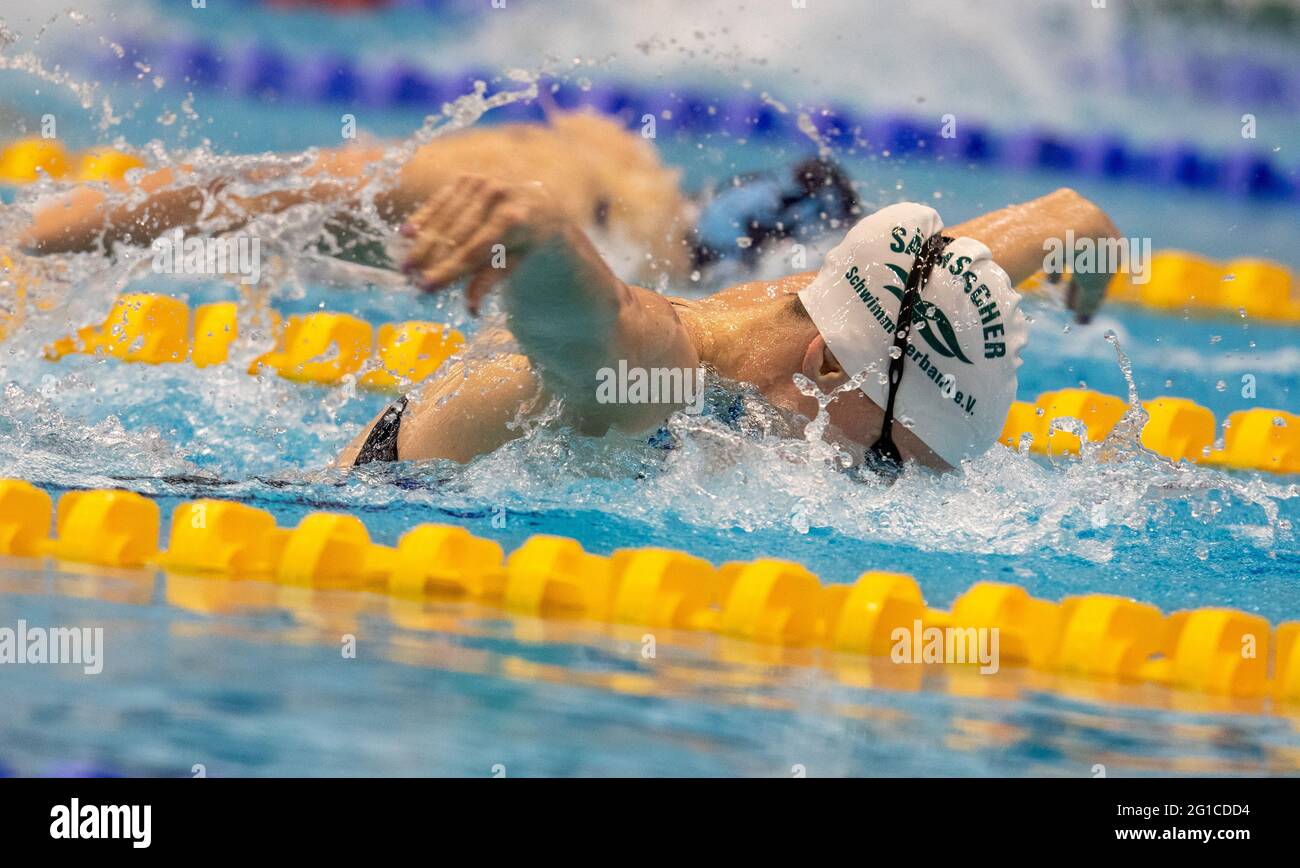 Berlin, Germany. 03rd June, 2021. Swimming: German championship ...