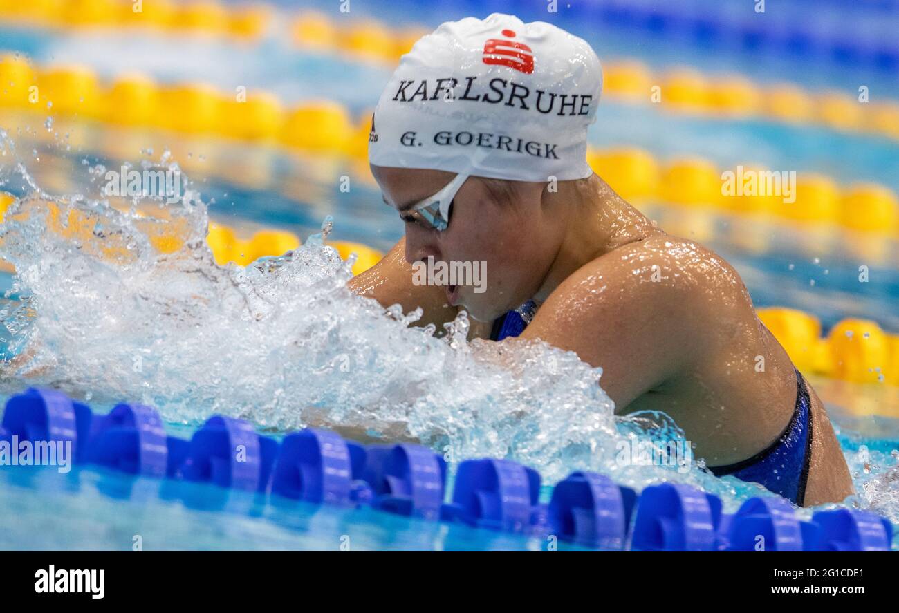 Berlin, Germany. 03rd June, 2021. Swimming: German championship ...