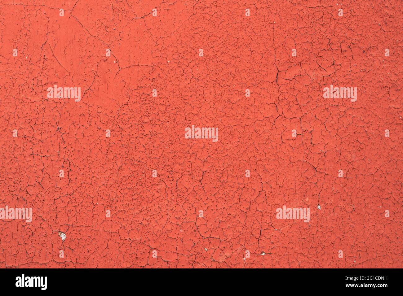 Dyed And Cracked Flaked Texture Of Red Paint At Wall Surface Stock ...