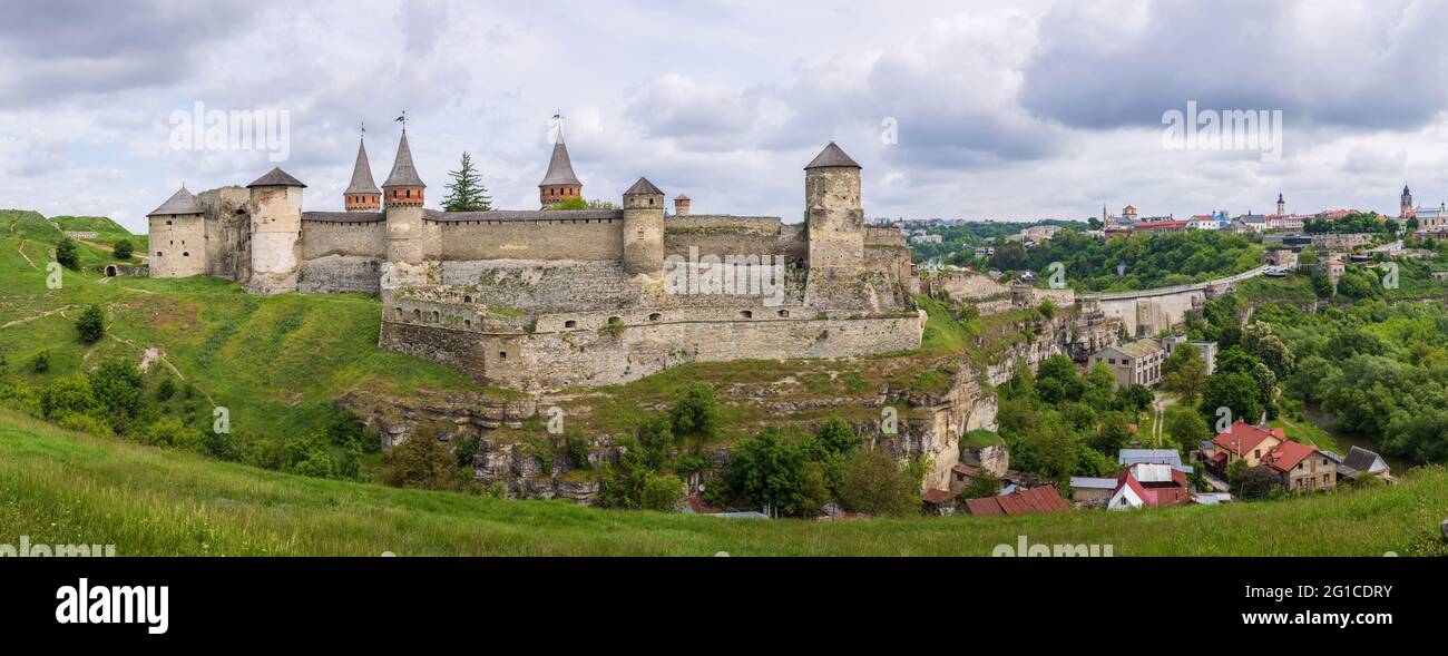 The Old Town and Kamianets-Podilskyi Castle, a medieval fortress the ...