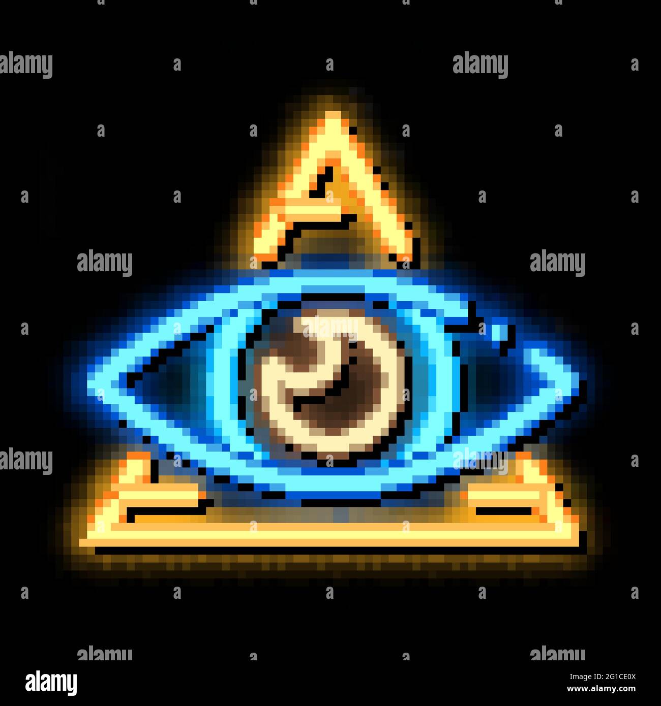 All-seeing Eye Icon Vector Outline Illustration Stock Vector Image ...