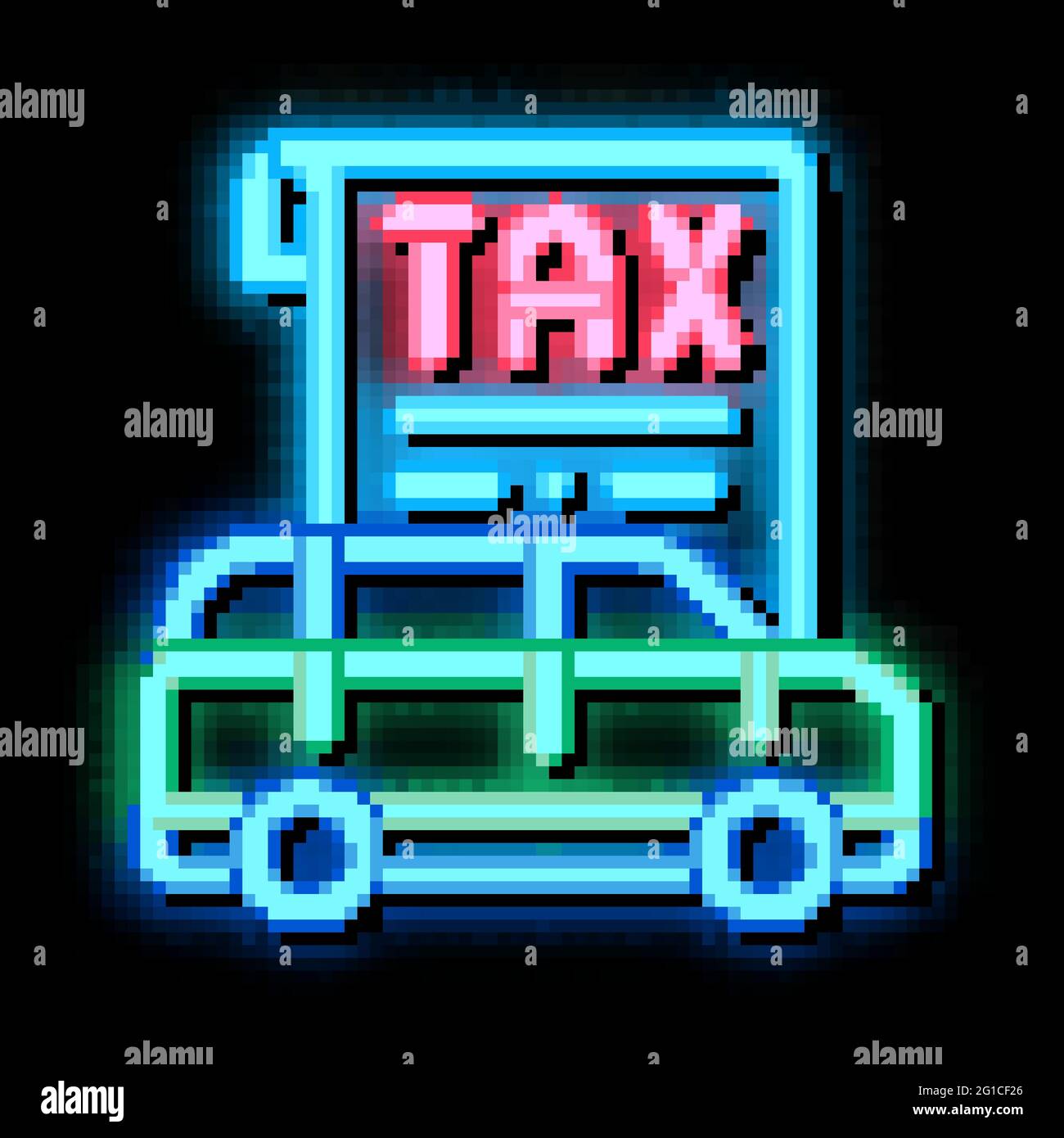 Car tax receipt icon Stock Vector Images - Alamy