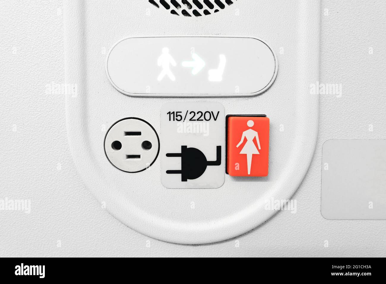 Power socket airplane hi-res stock photography and images - Alamy