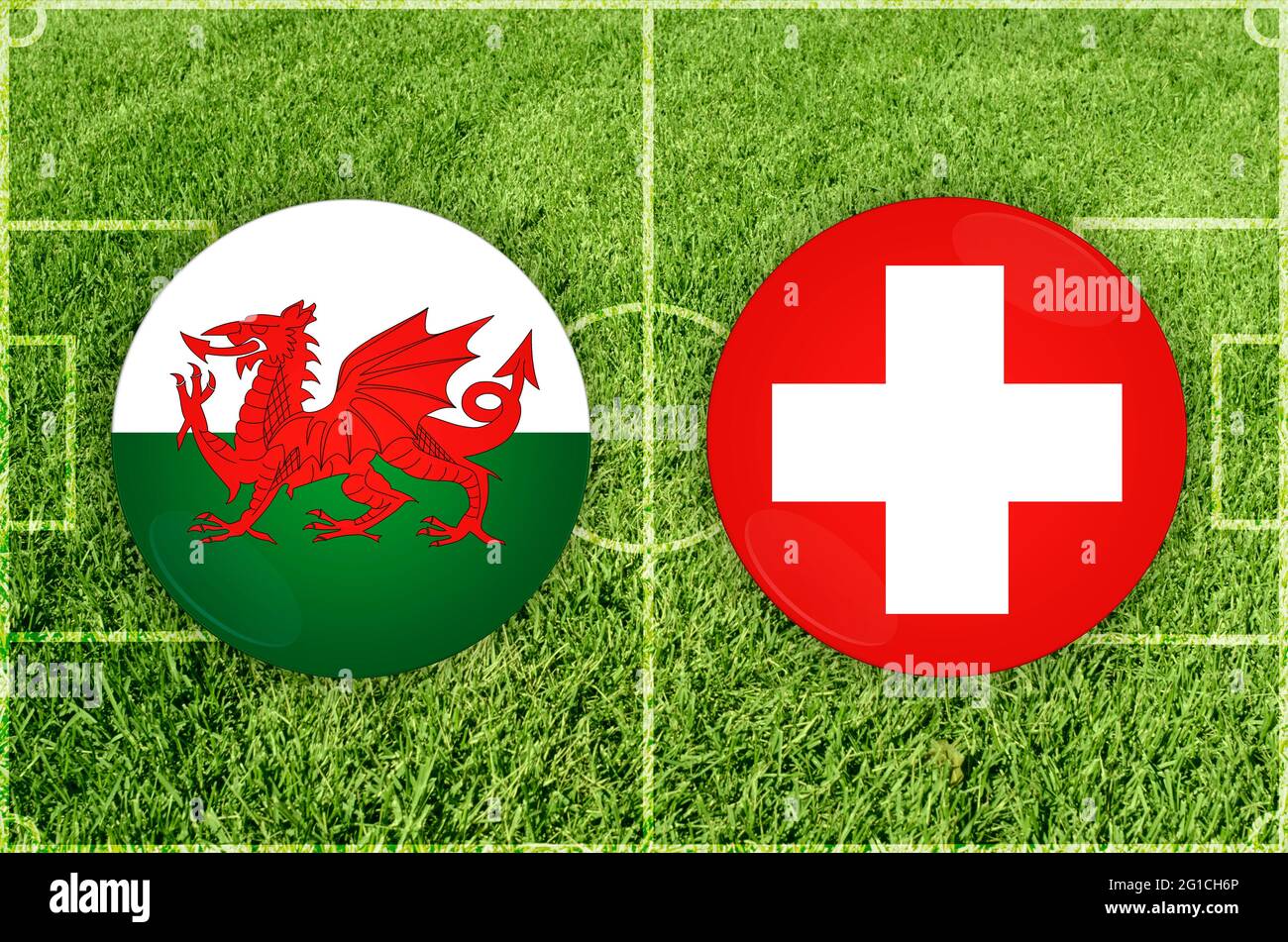 Wales vs switzerland euro hi-res stock photography and images - Alamy