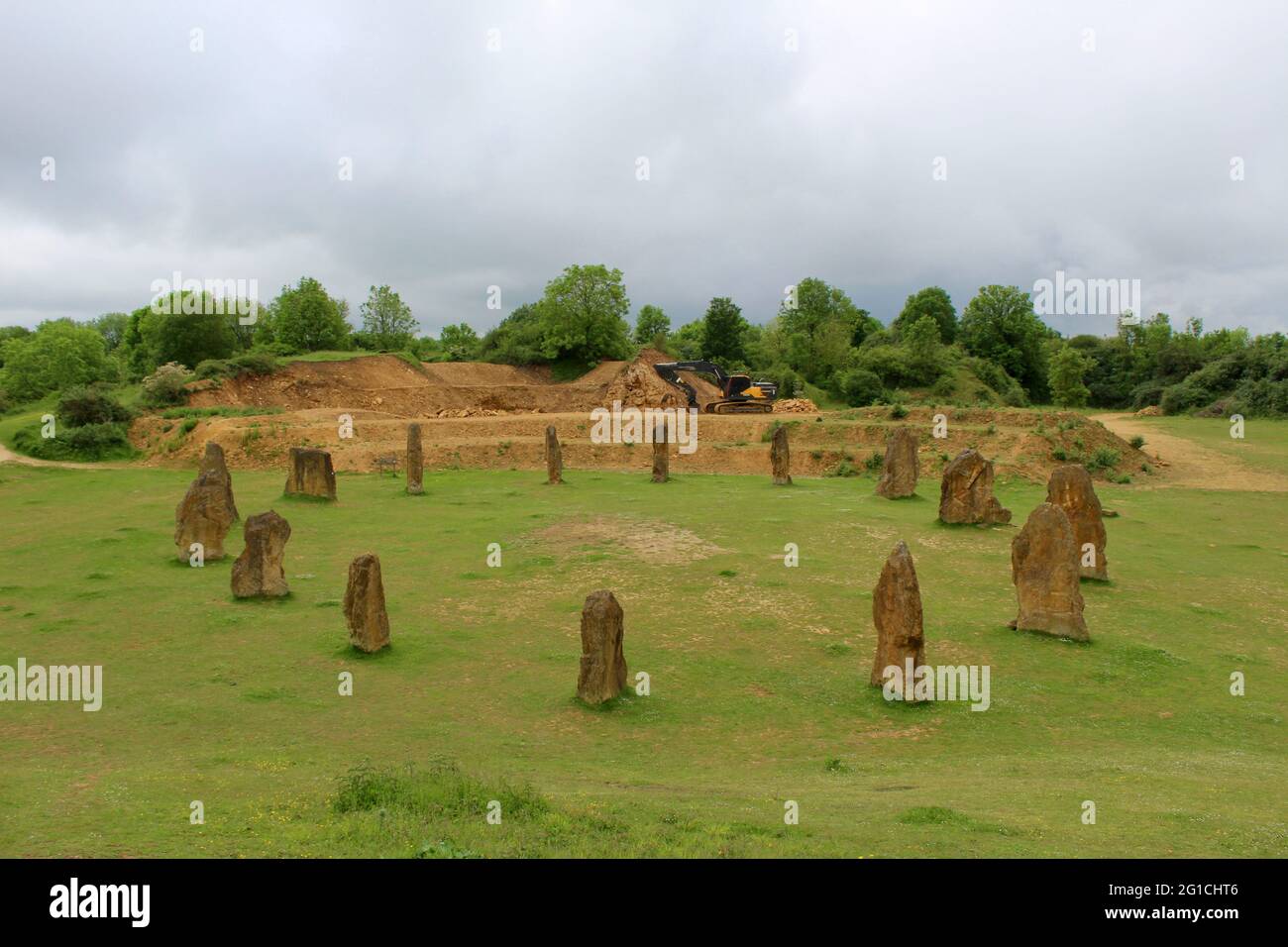 Contemporary stone circle constructed as a millennium project to ...