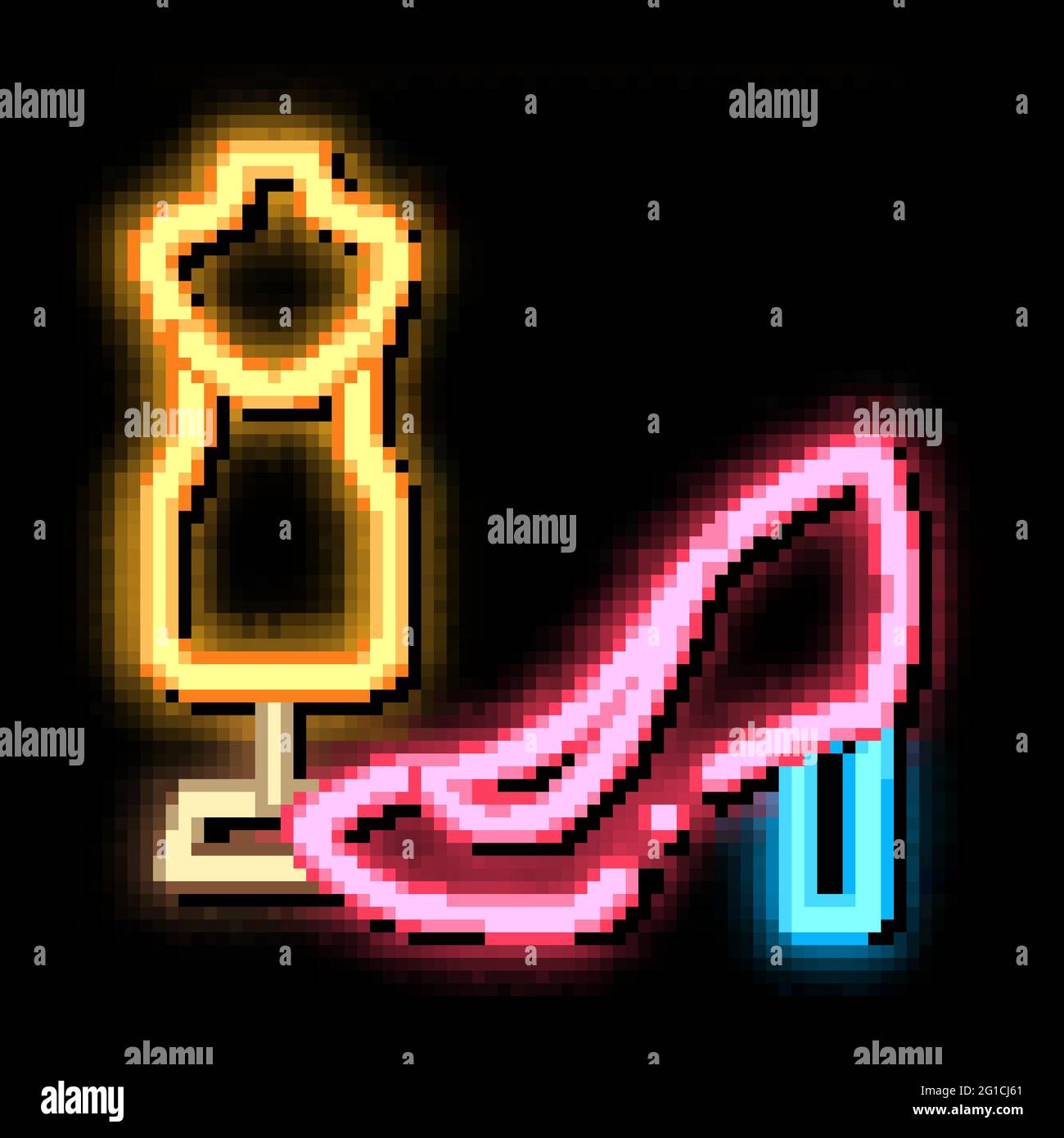 Shoe And Dummy neon glow icon illustration Stock Vector Image & Art - Alamy