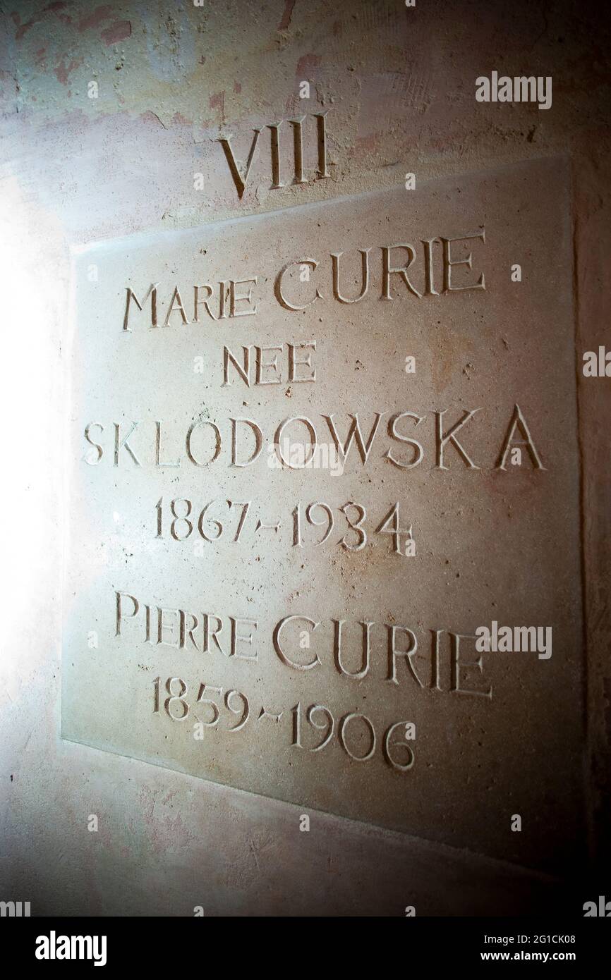 Marie curie's tomb hi-res stock photography and images - Alamy