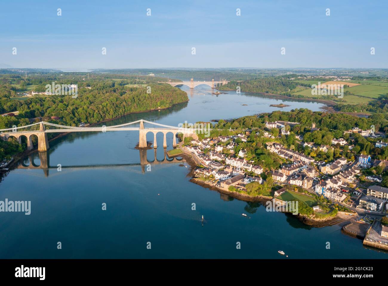 Telfords suspension bridge hi-res stock photography and images - Alamy