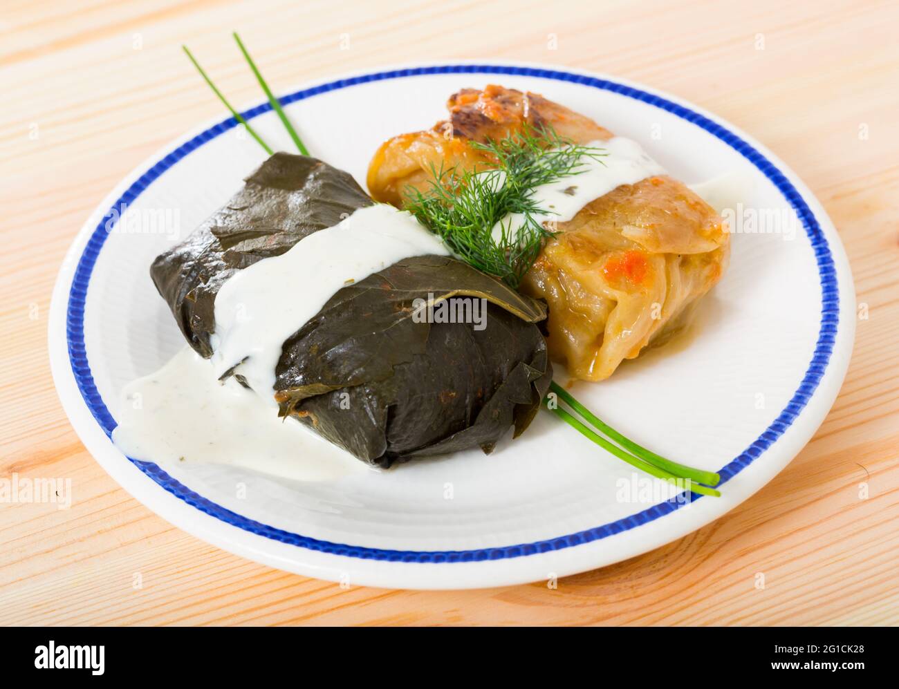 Stuffed cabbage and dolma Stock Photo - Alamy