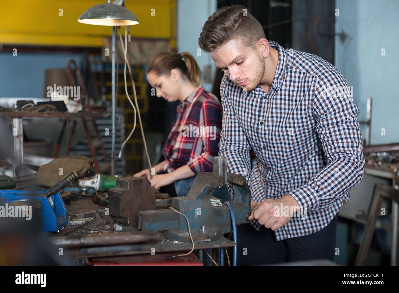 Man master standing working hi-res stock photography and images - Alamy