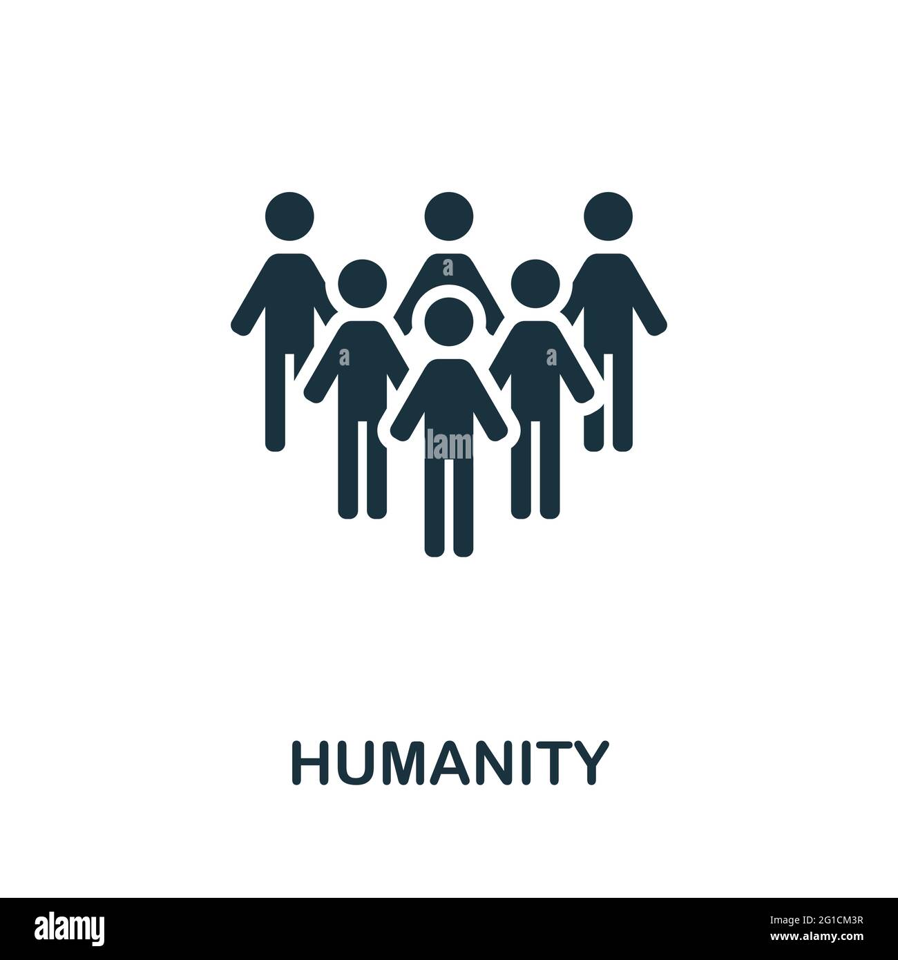 Humanity icon. Monochrome simple element from civil rights collection. Creative Humanity icon ...