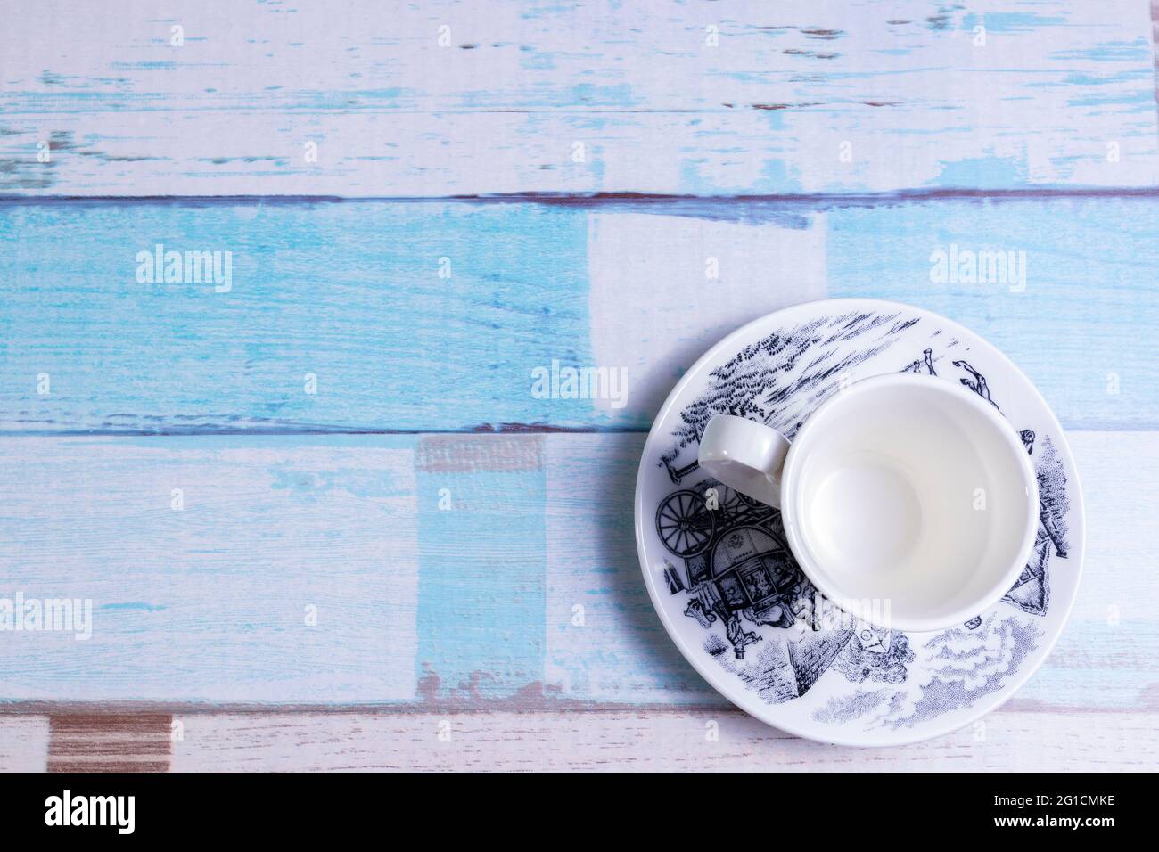 coffee set on rustic background Stock Photo - Alamy