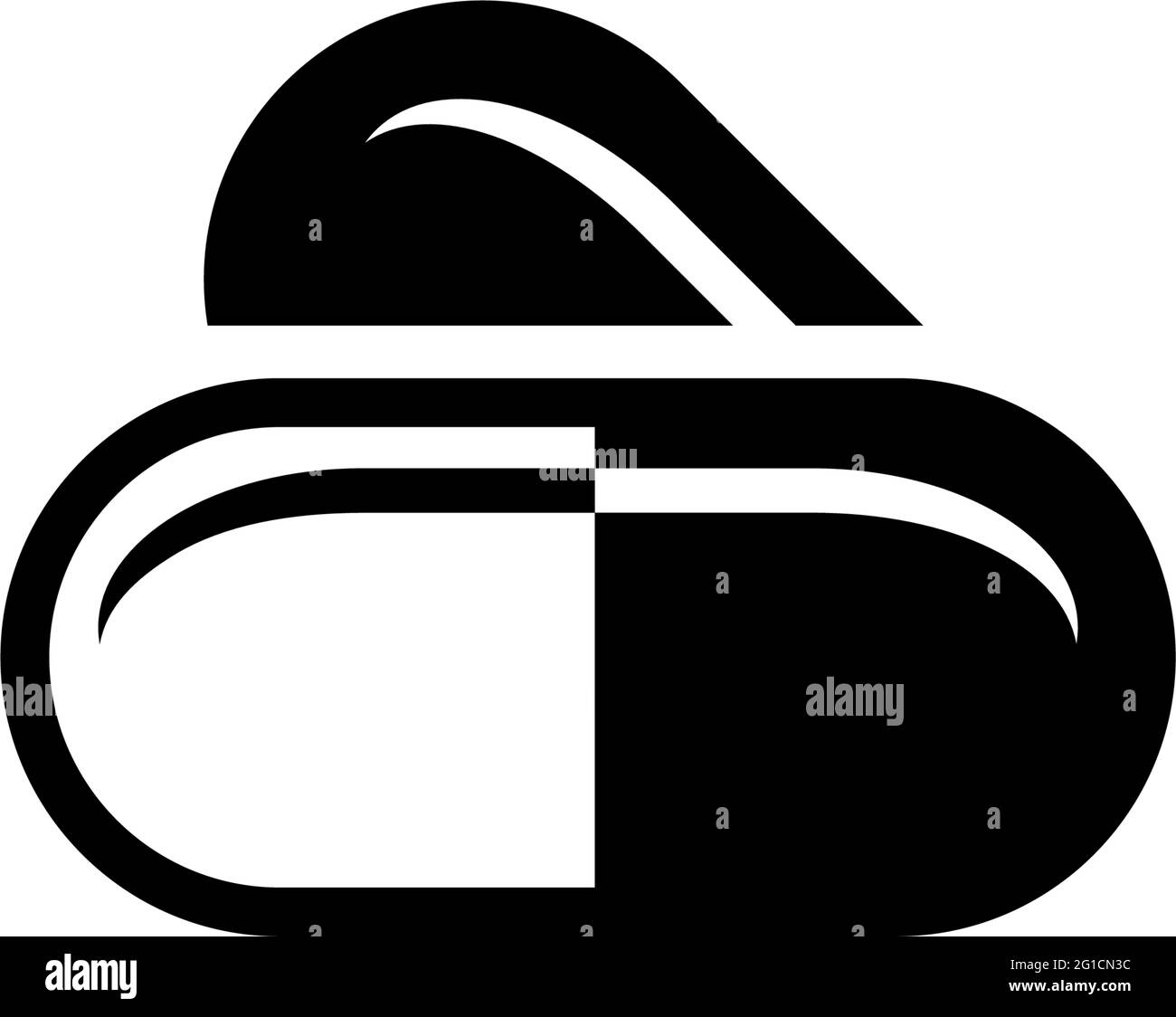 Medicines Pills, Medical Capsules. Flat Vector Icon illustration ...