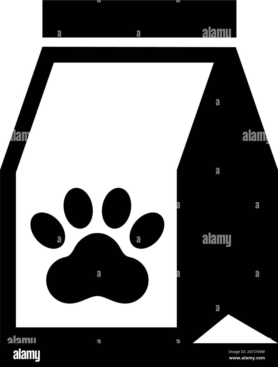 Animal Food Pack, Pet Meal Pack. Flat Vector Icon illustration. Simple ...
