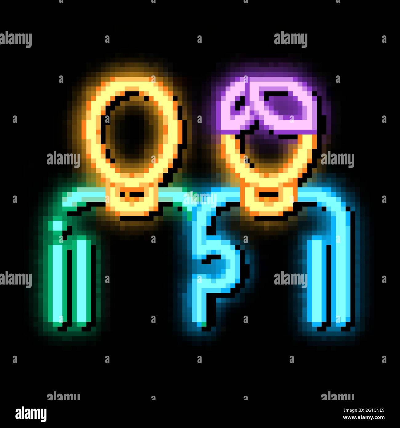 Human One Whole neon glow icon illustration Stock Vector Image & Art ...