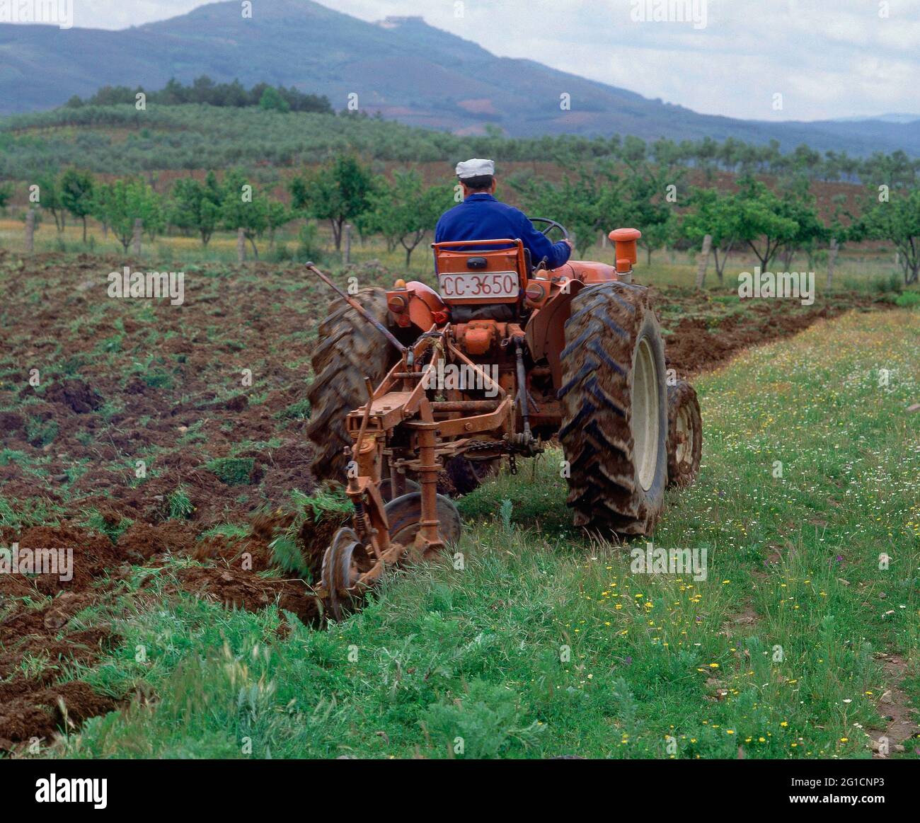 Arando con tractor hi-res stock photography and images - Alamy