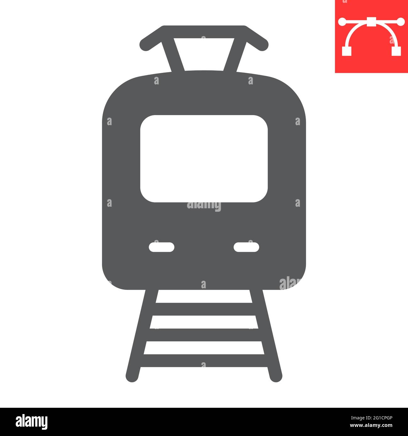 Tram glyph icon Stock Vector Image & Art - Alamy