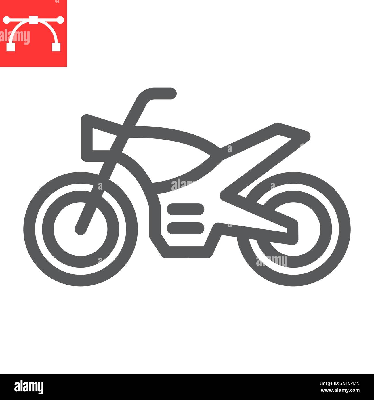 Motorcycle line icon Stock Vector Image & Art - Alamy