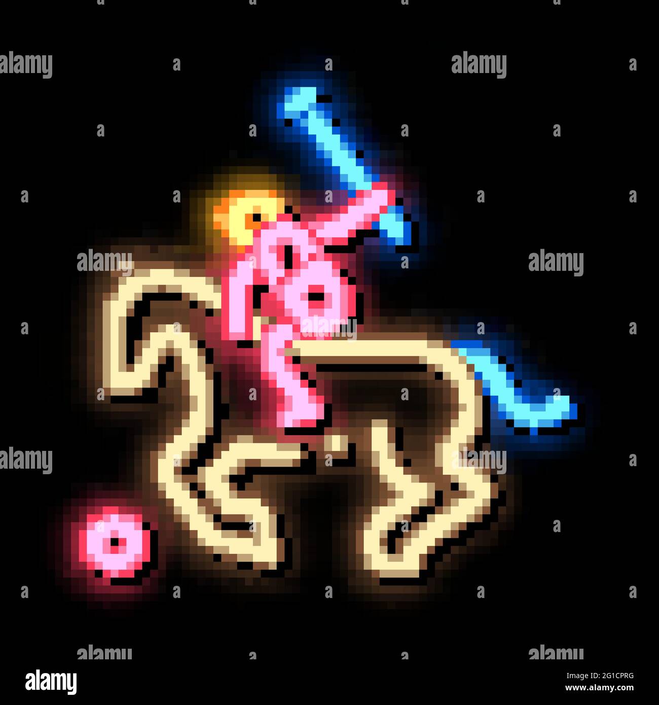 Equestrian Polo neon glow icon illustration Stock Vector Image & Art ...