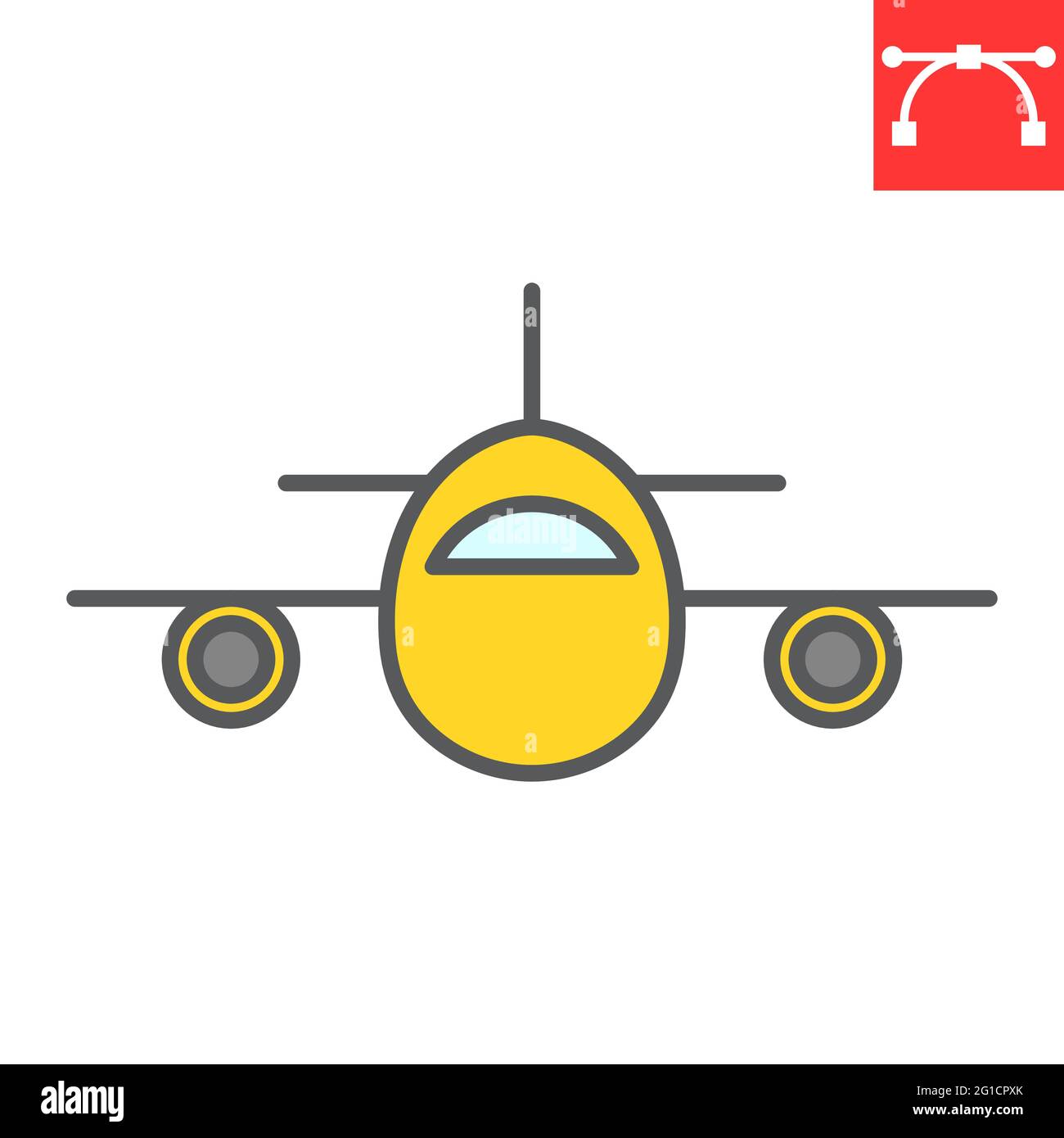 Airplane color line icon Stock Vector Image & Art - Alamy