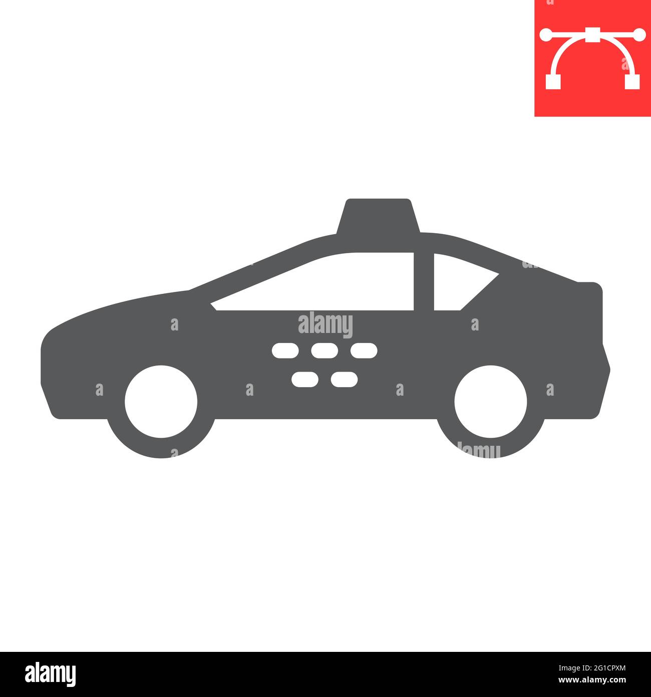 Taxi car glyph icon Stock Vector Image & Art - Alamy