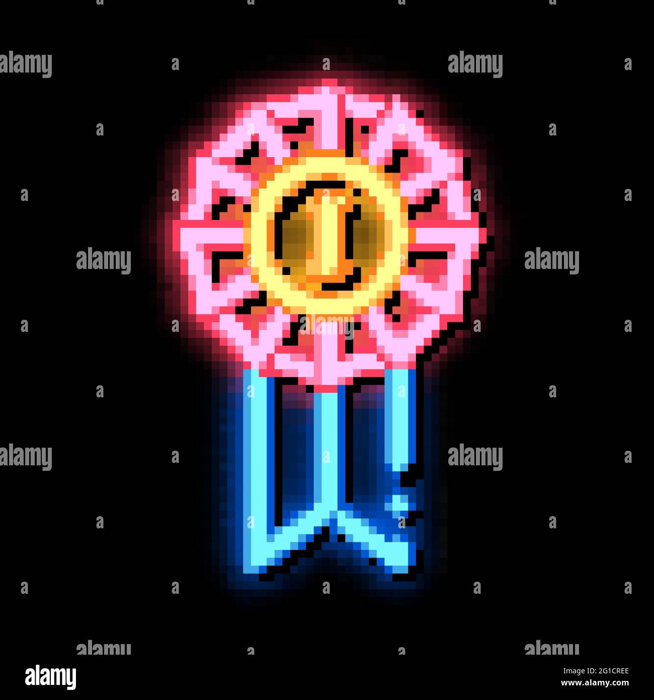 Trophy award sign neon Stock Vector Images - Alamy