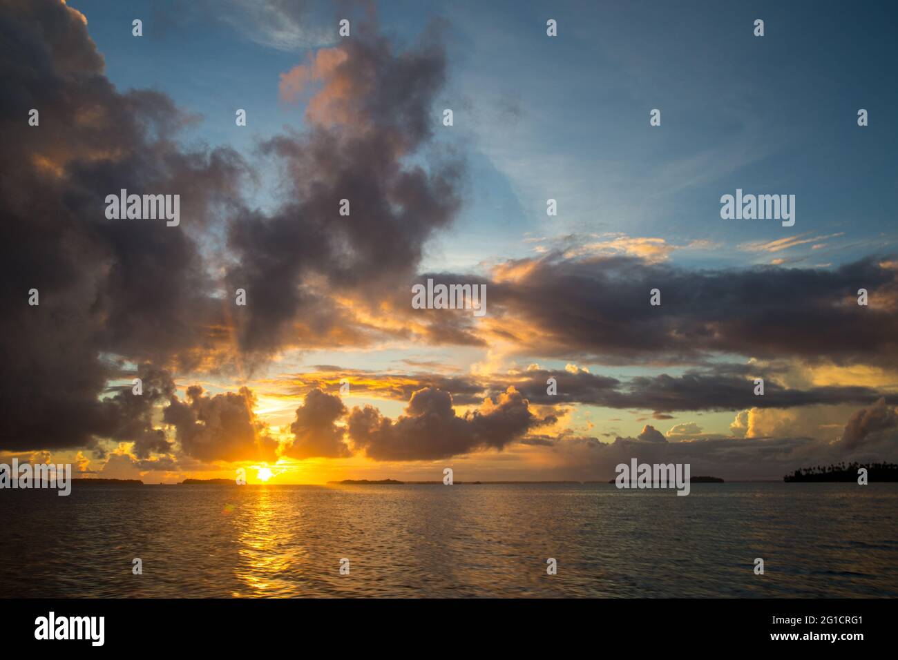 Solomon Islands sunrise Stock Photo - Alamy