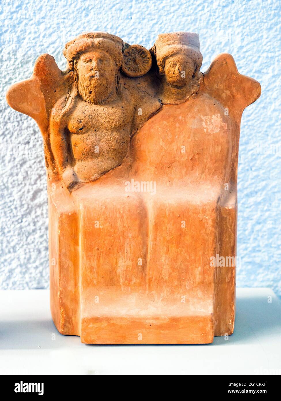 Clay statuettes of Zeus and Hera - Southern Sanctuary (Late 5th-4th ...