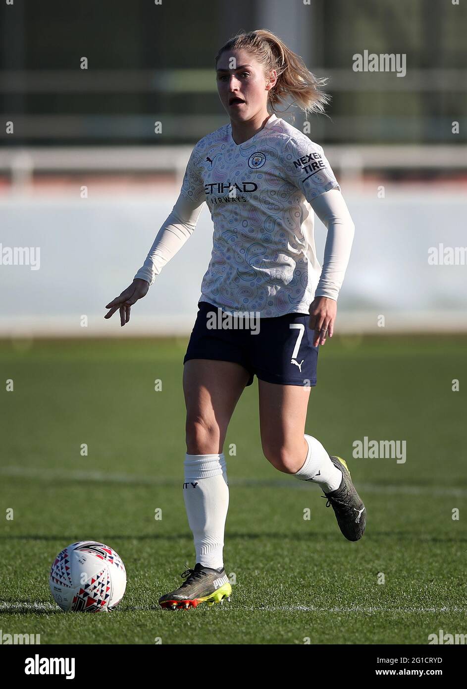 Manchester City's Laura Coombs during the FA Women's Super League match ...