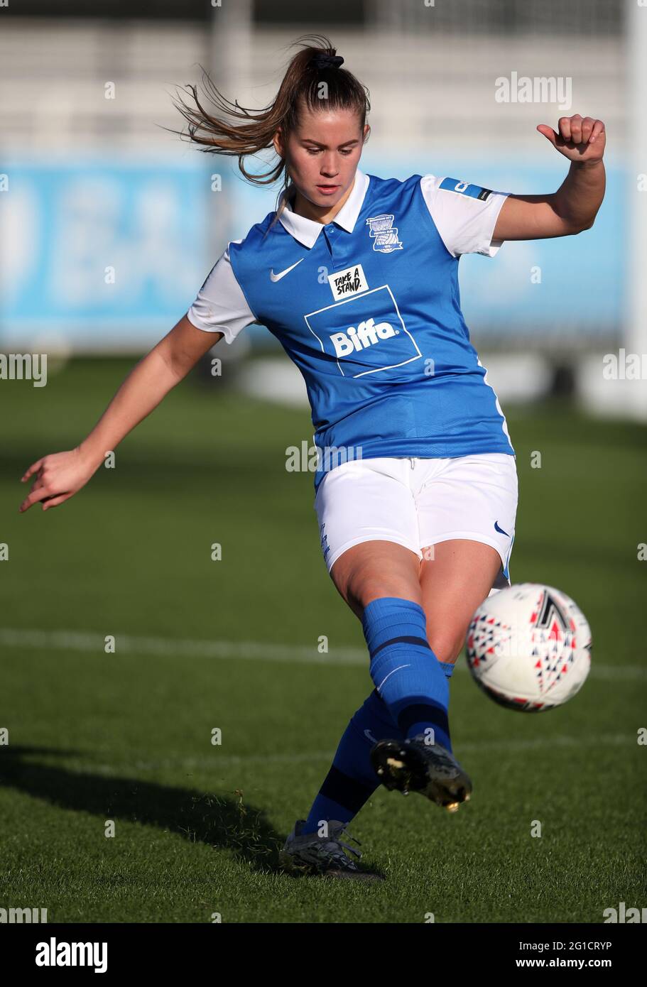 Birmingham City's Georgia Brougham during the FA Women's Super League ...