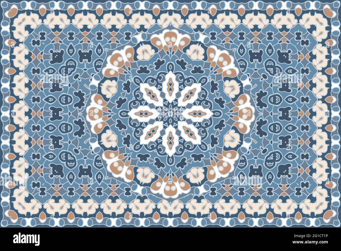 Persian carpet blue red hi-res stock photography and images - Alamy