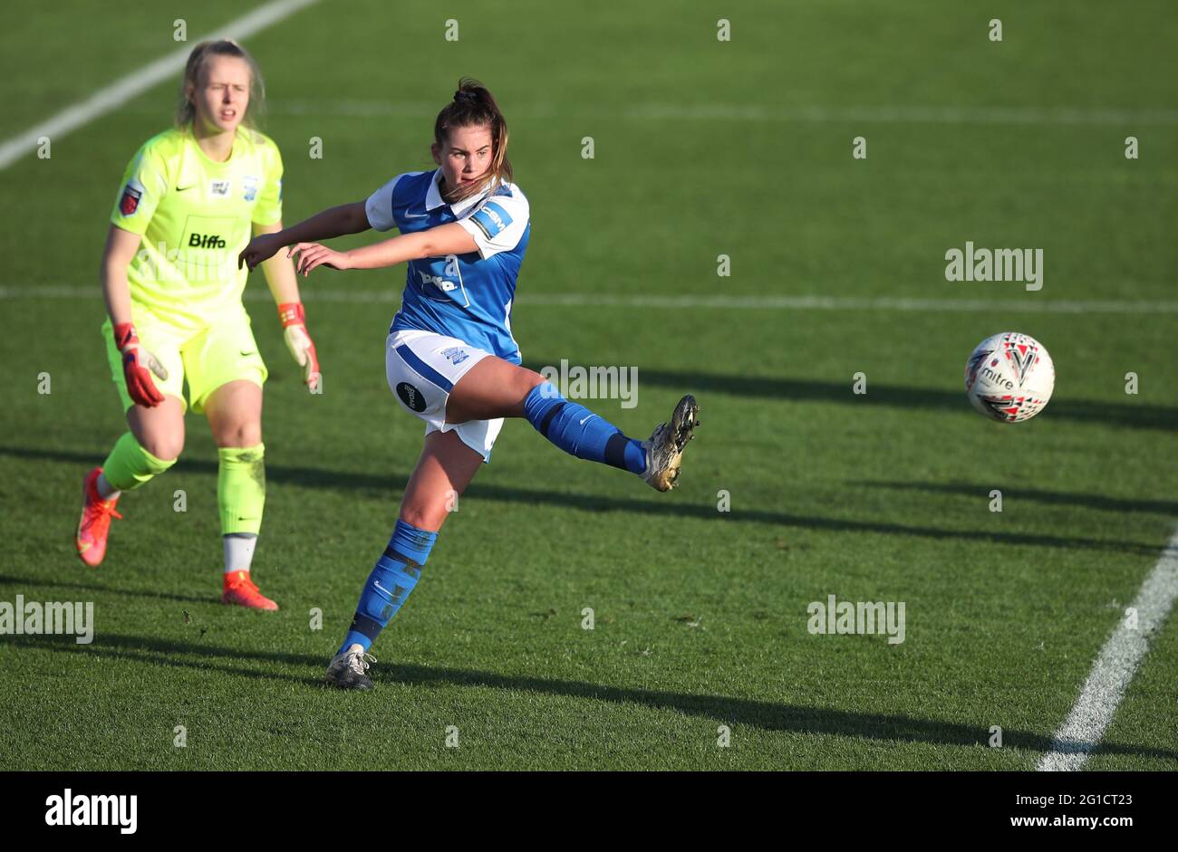 Birmingham City's Georgia Brougham during the FA Women's Super League ...