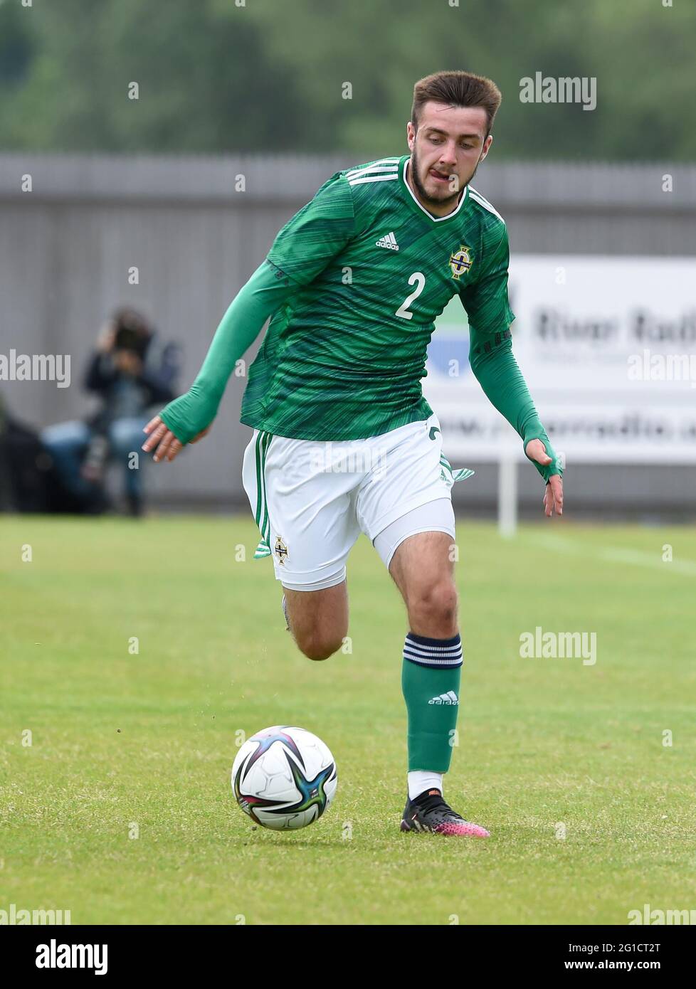 Northern Ireland's Jack Scott in action during the International ...
