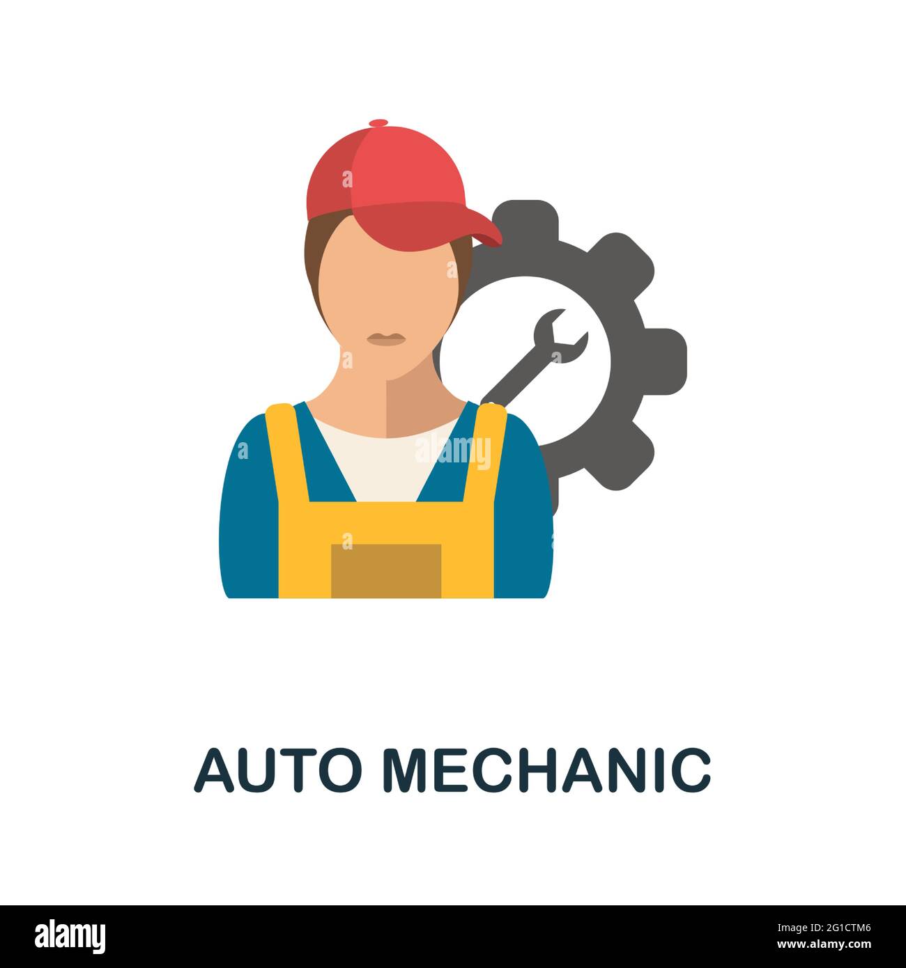 Mechanic icon Stock Vector Images - Alamy