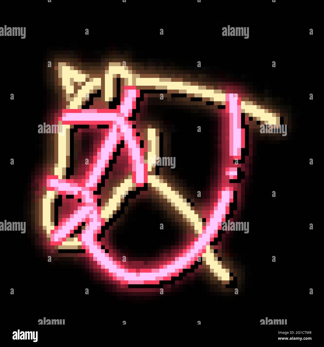Jockey Saddle neon glow icon illustration Stock Vector Image & Art - Alamy