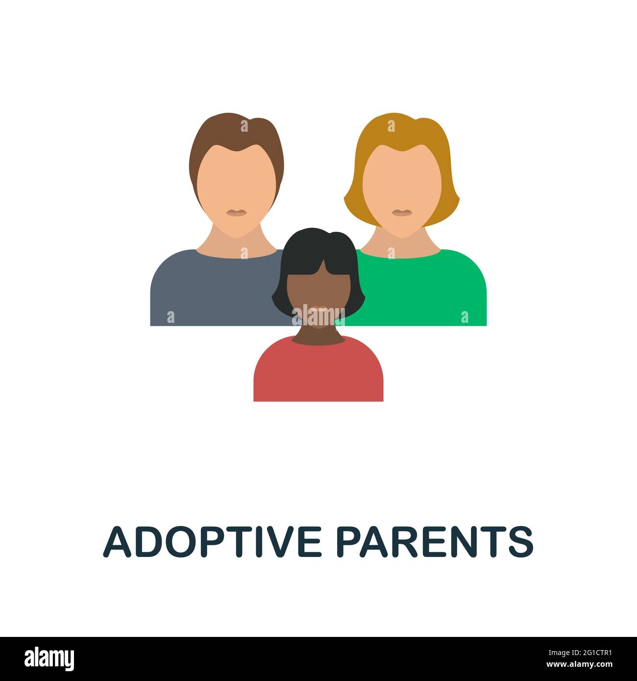 Adoptive family multicultural Stock Vector Images - Alamy