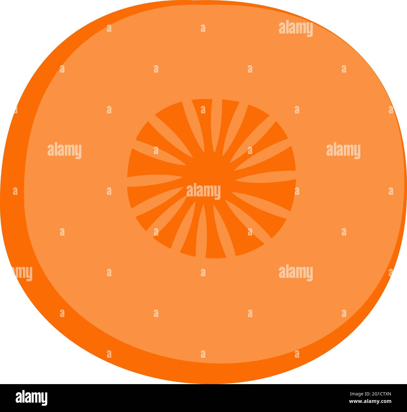 Carrot Vegetables slice . Simple food nature vector illustration Stock ...