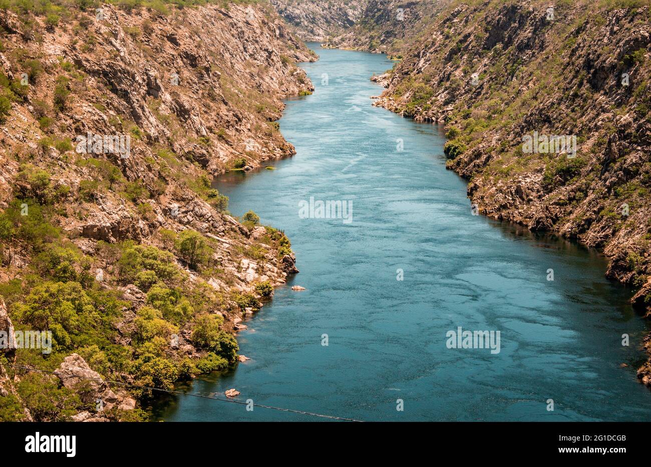 Beautiful river with rocks, nature sight, Brazilian river, Rio Sao ...