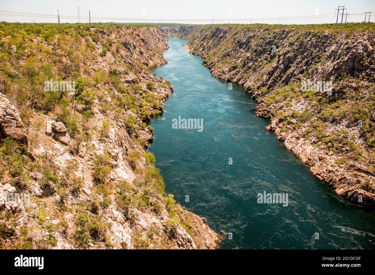 Beautiful river with rocks, nature sight, Brazilian river, Rio Sao ...
