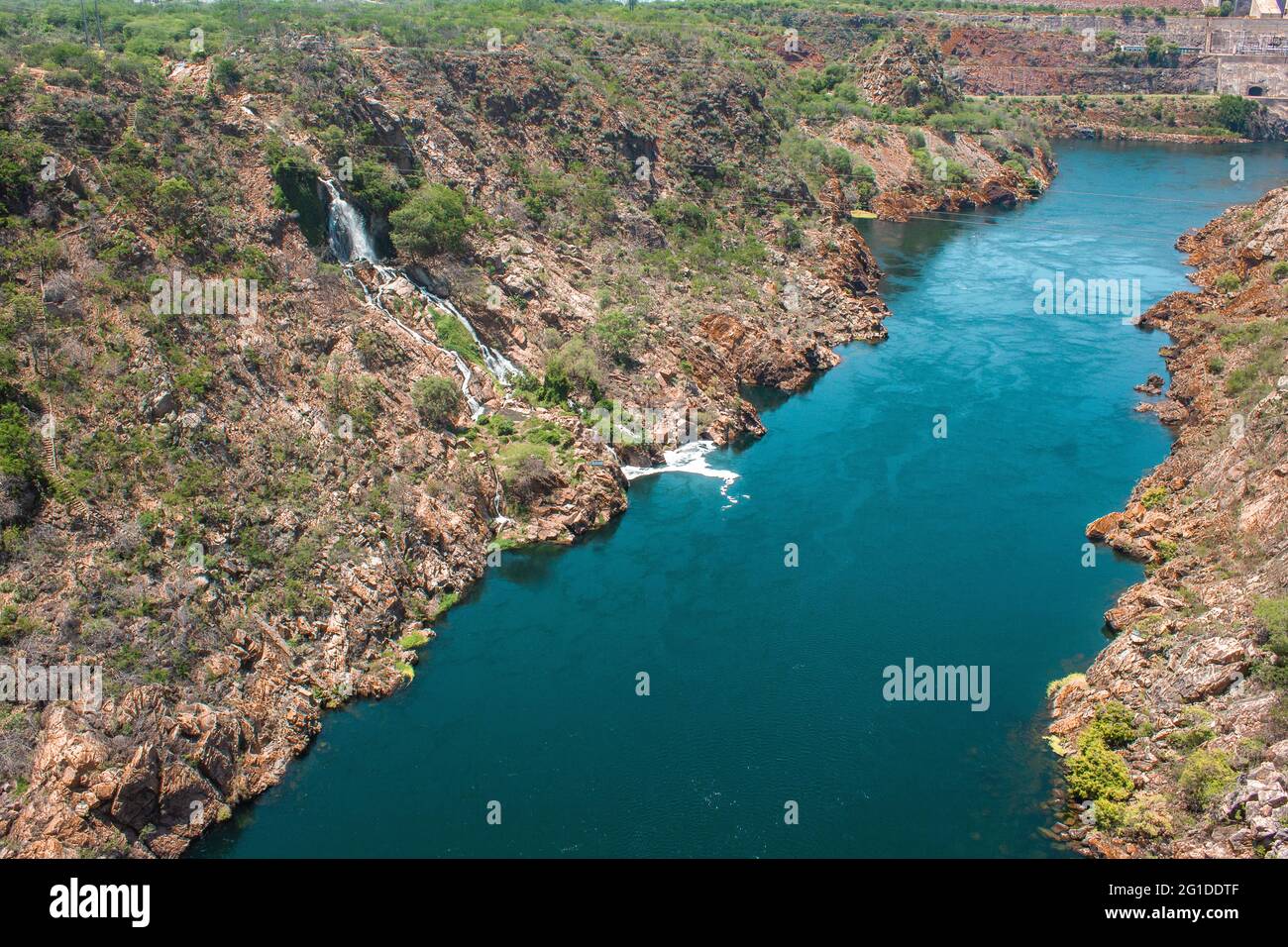 Beautiful river with rocks, nature sight, Brazilian river, Rio Sao ...