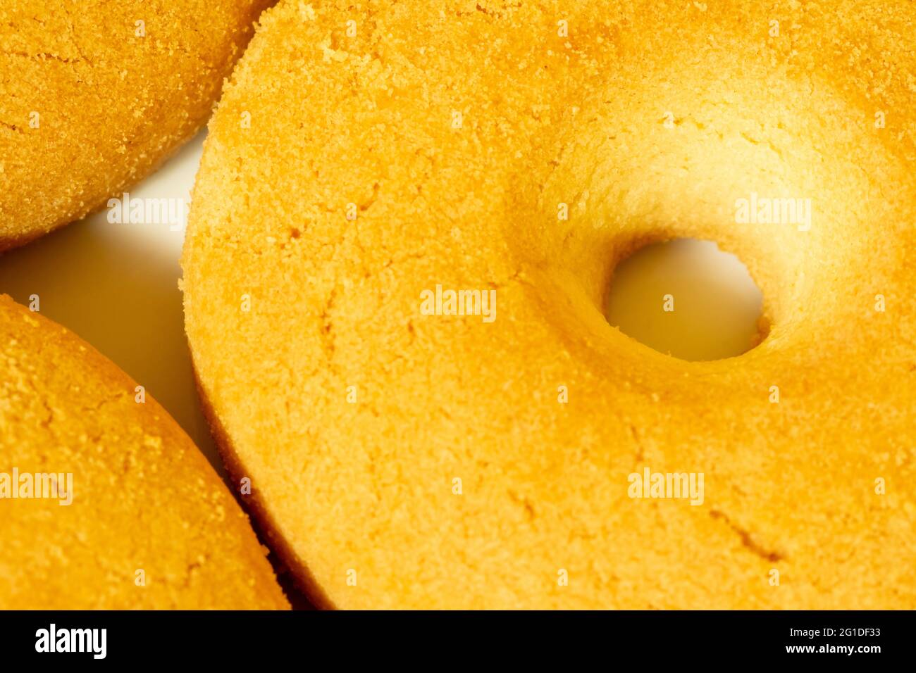 Closeup shot of a circle-shaped sugar cookie Stock Photo - Alamy