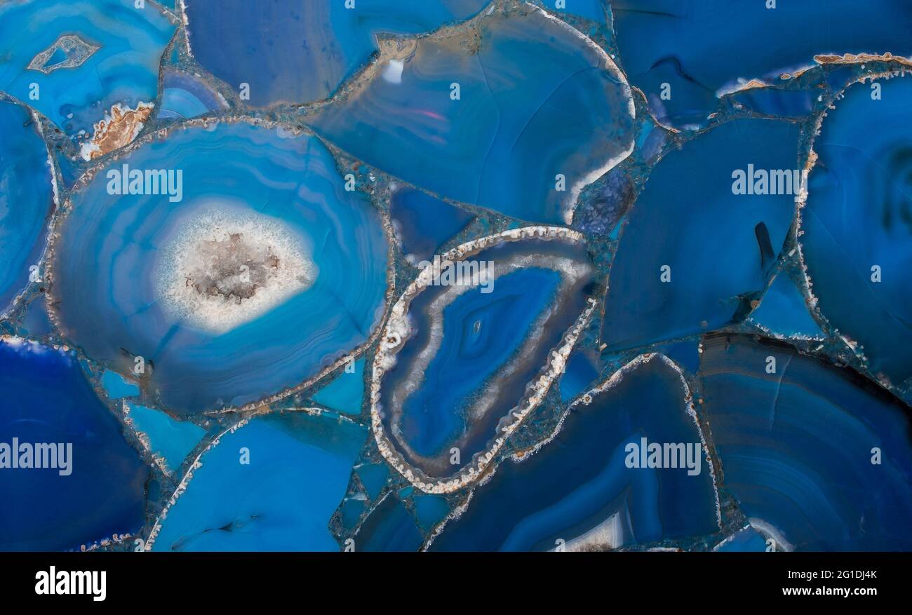 Blue agate marble hi-res stock photography and images - Alamy
