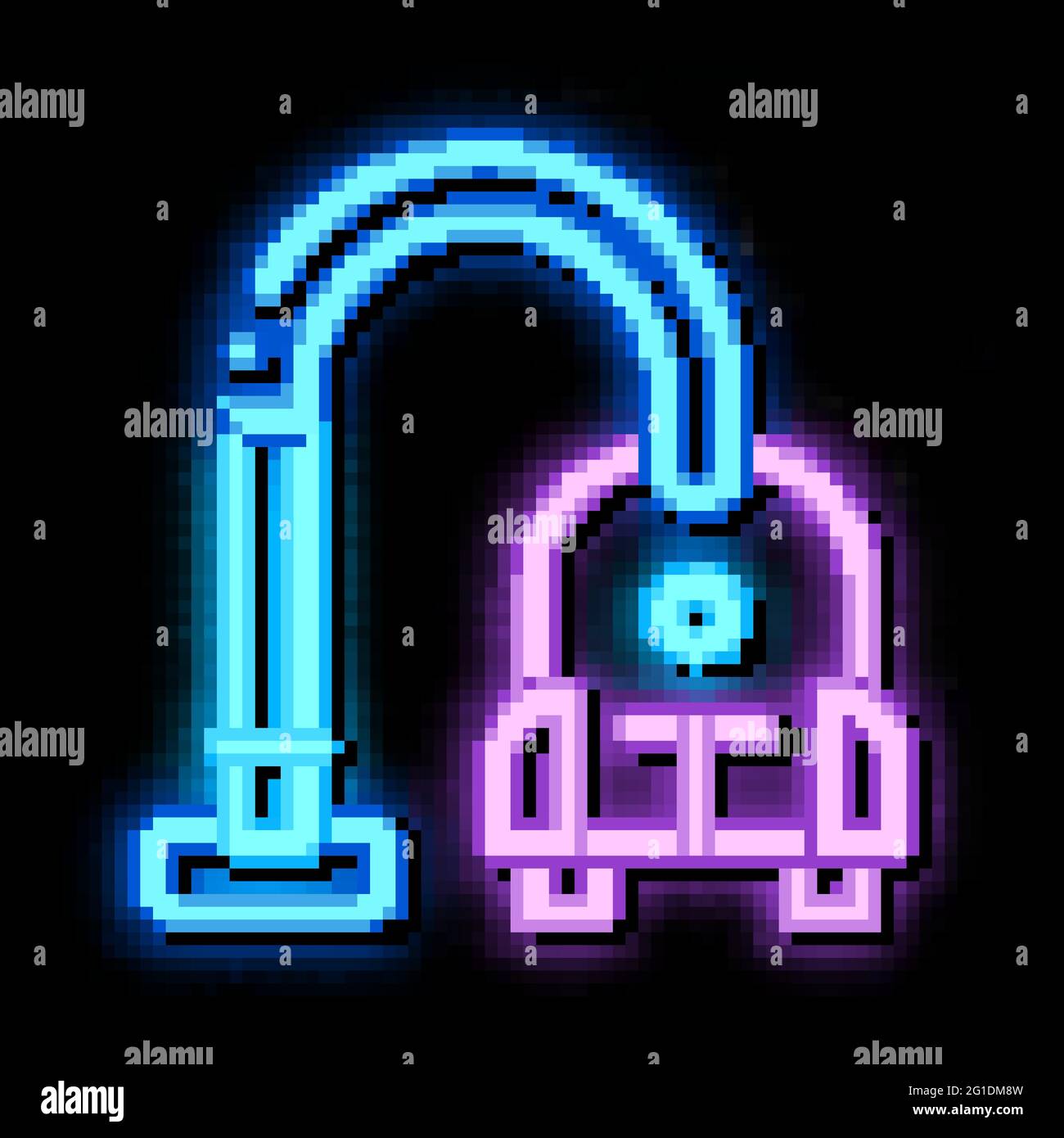 Vacuum Cleaner neon glow icon illustration Stock Vector Image & Art - Alamy