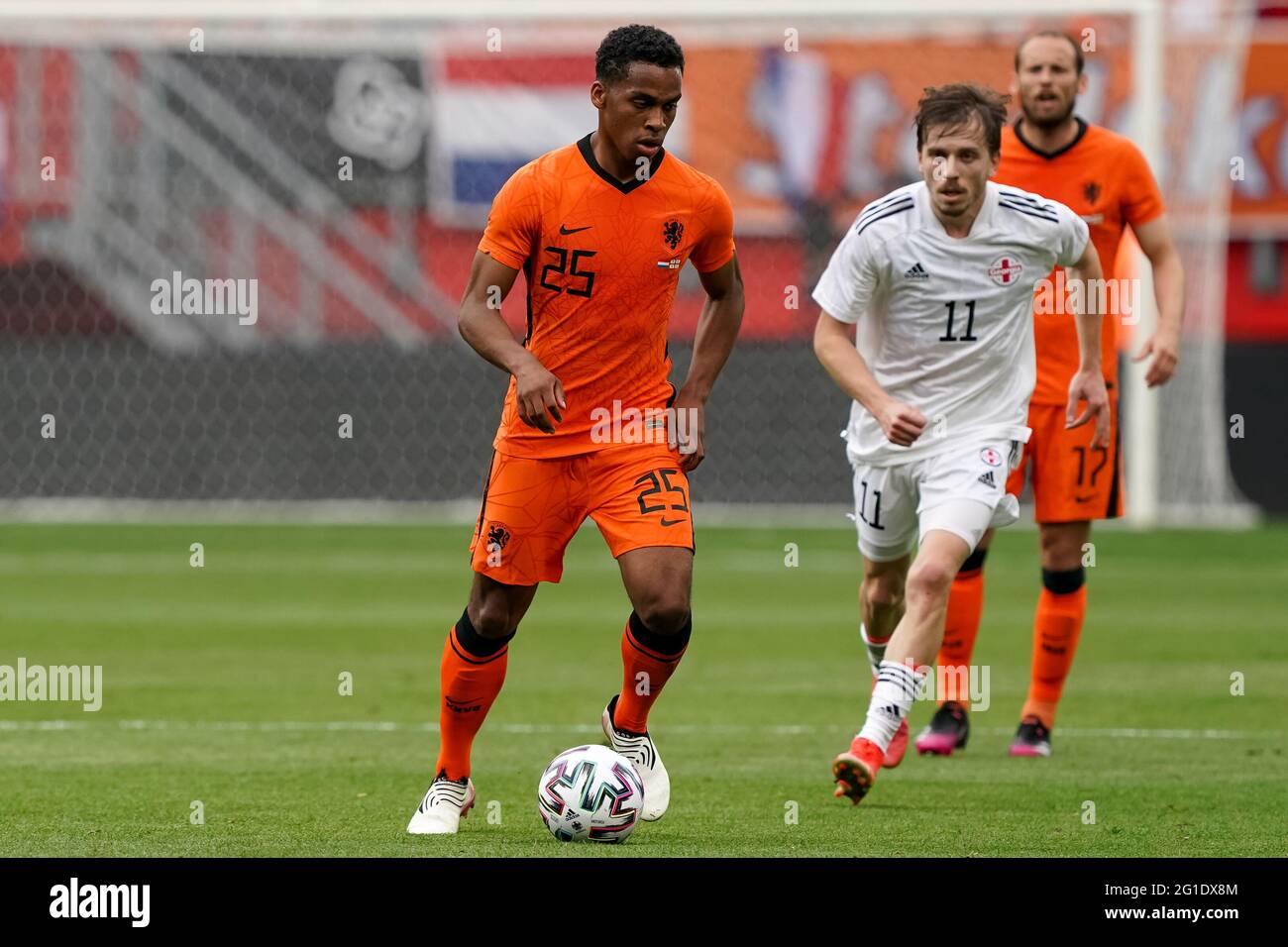 ENSCHEDE, NETHERLANDS - JUNE 6: Jurrien Timber of the Netherlands ...