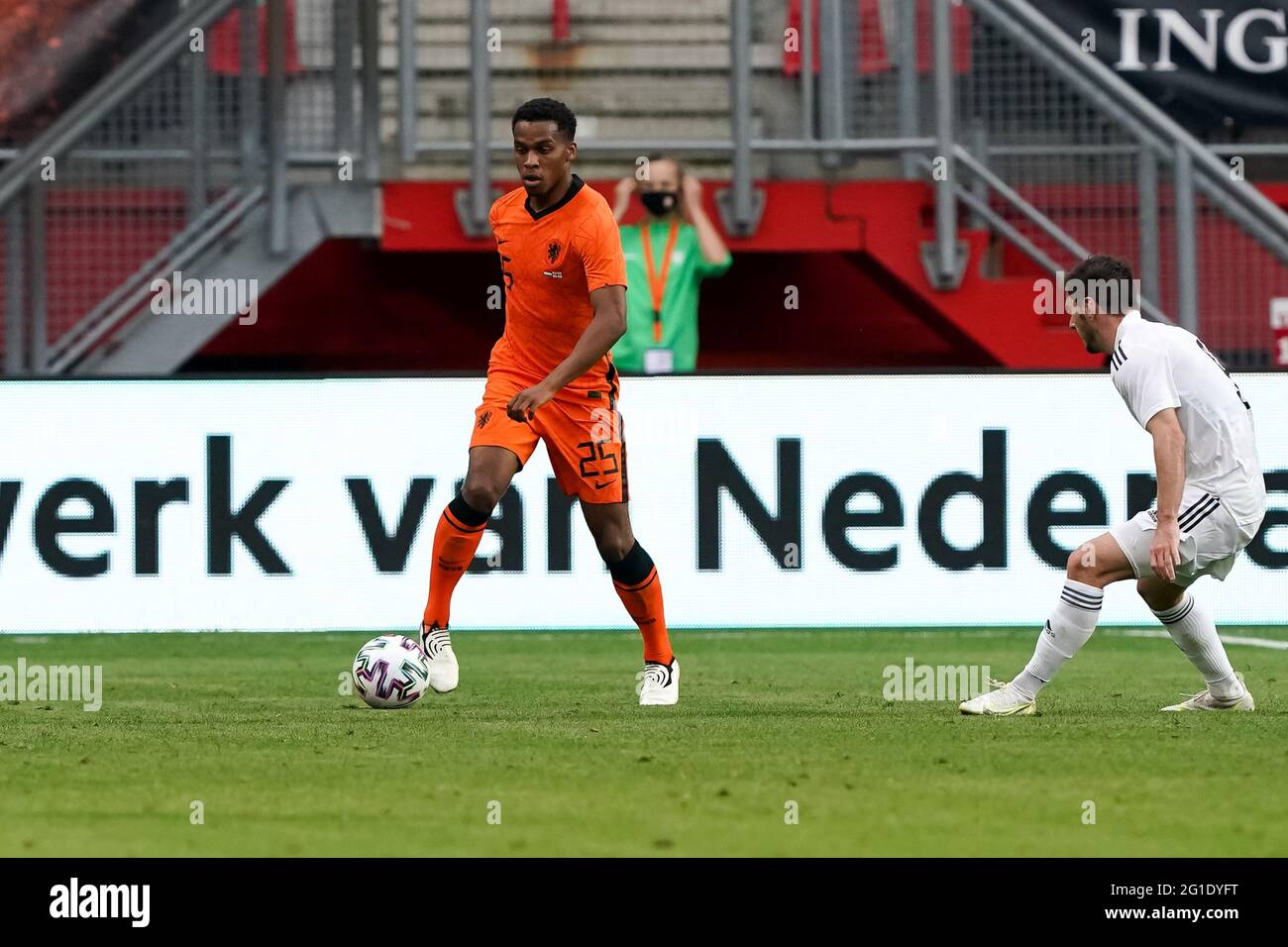 ENSCHEDE, NETHERLANDS - JUNE 6: Jurrien Timber of the Netherlands ...