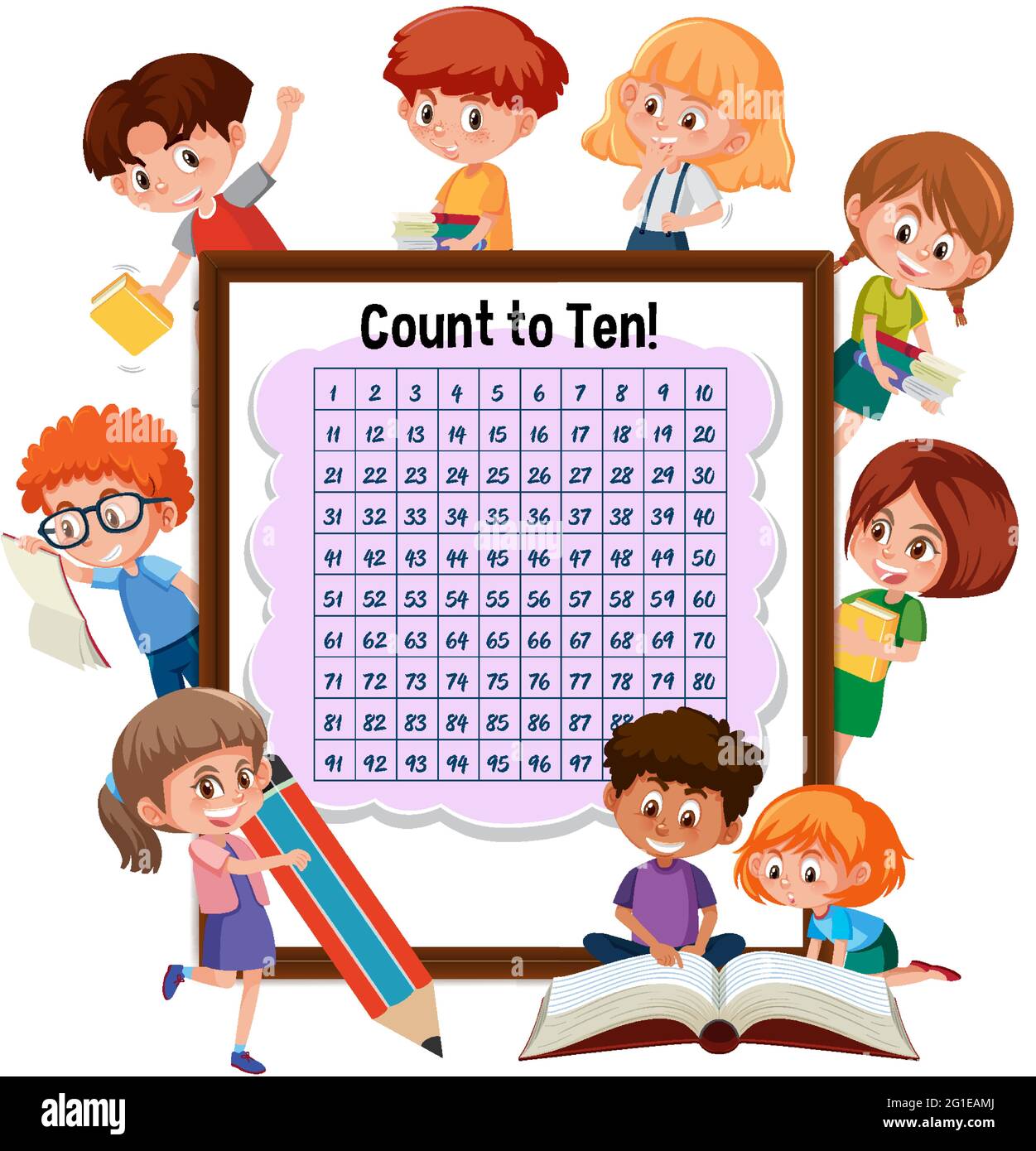 Kid Counting Clipart