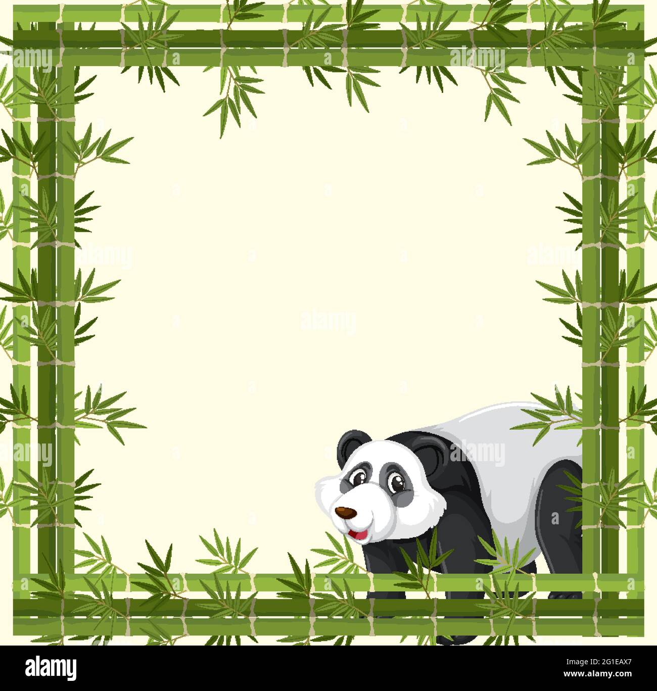 Bamboo Cartoon Border