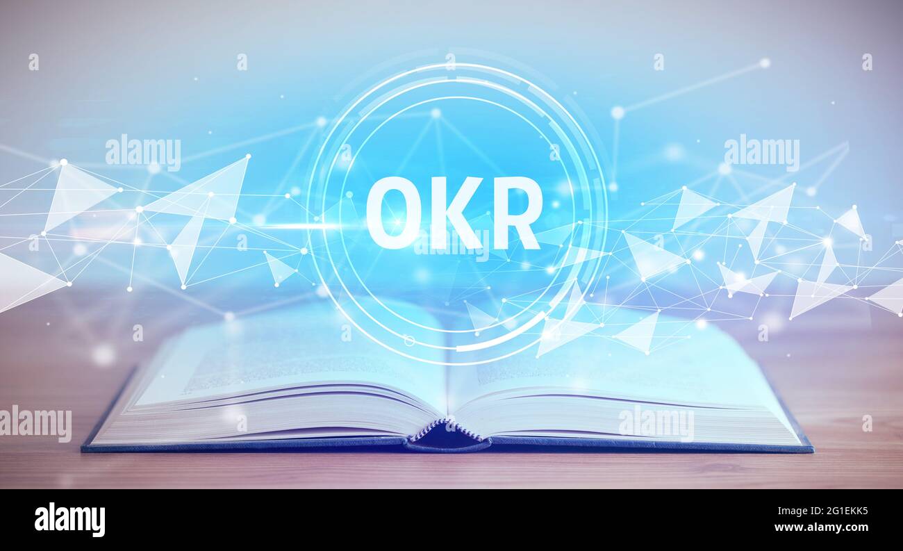 Open book with abbreviation concept Stock Photo - Alamy