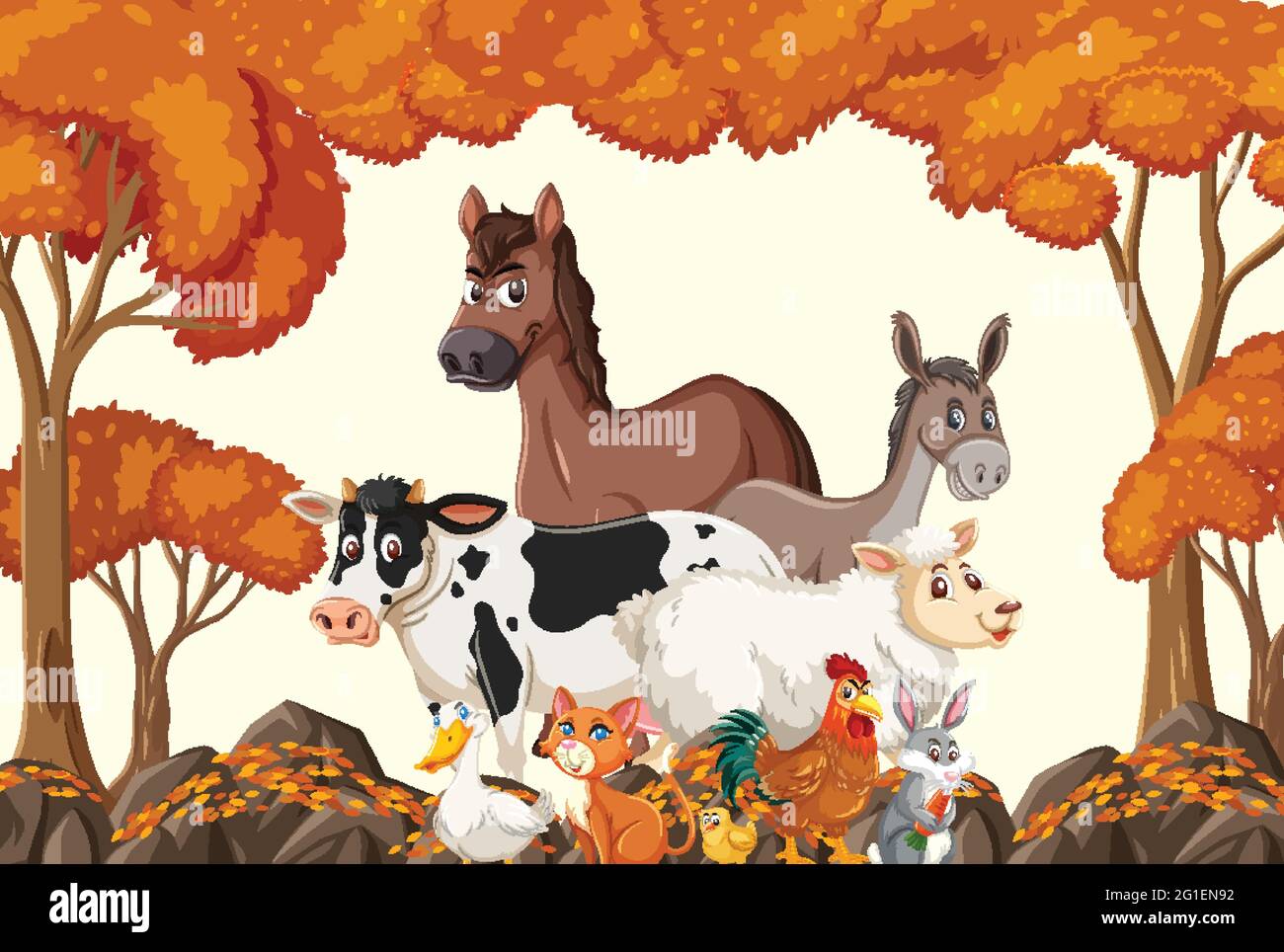 Garden border leaves animal autumn hi-res stock photography and images ...